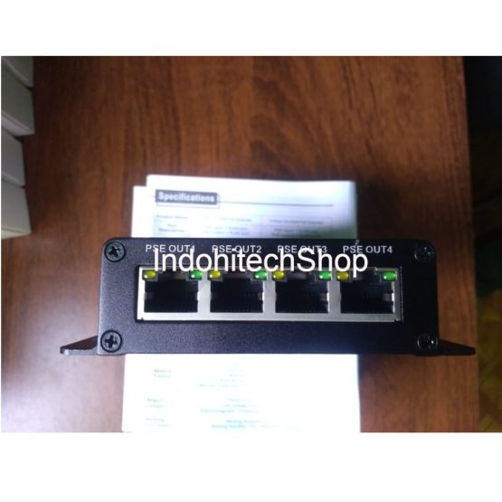 4 Port Ethernet PoE Extender 10/100Mbps for IP Camera | INDOHITECH