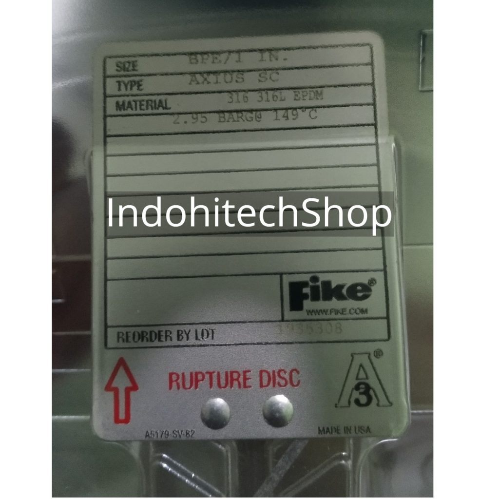 Axius SC – G2 Technology Sanitary Rupture Disc | INDOHITECH